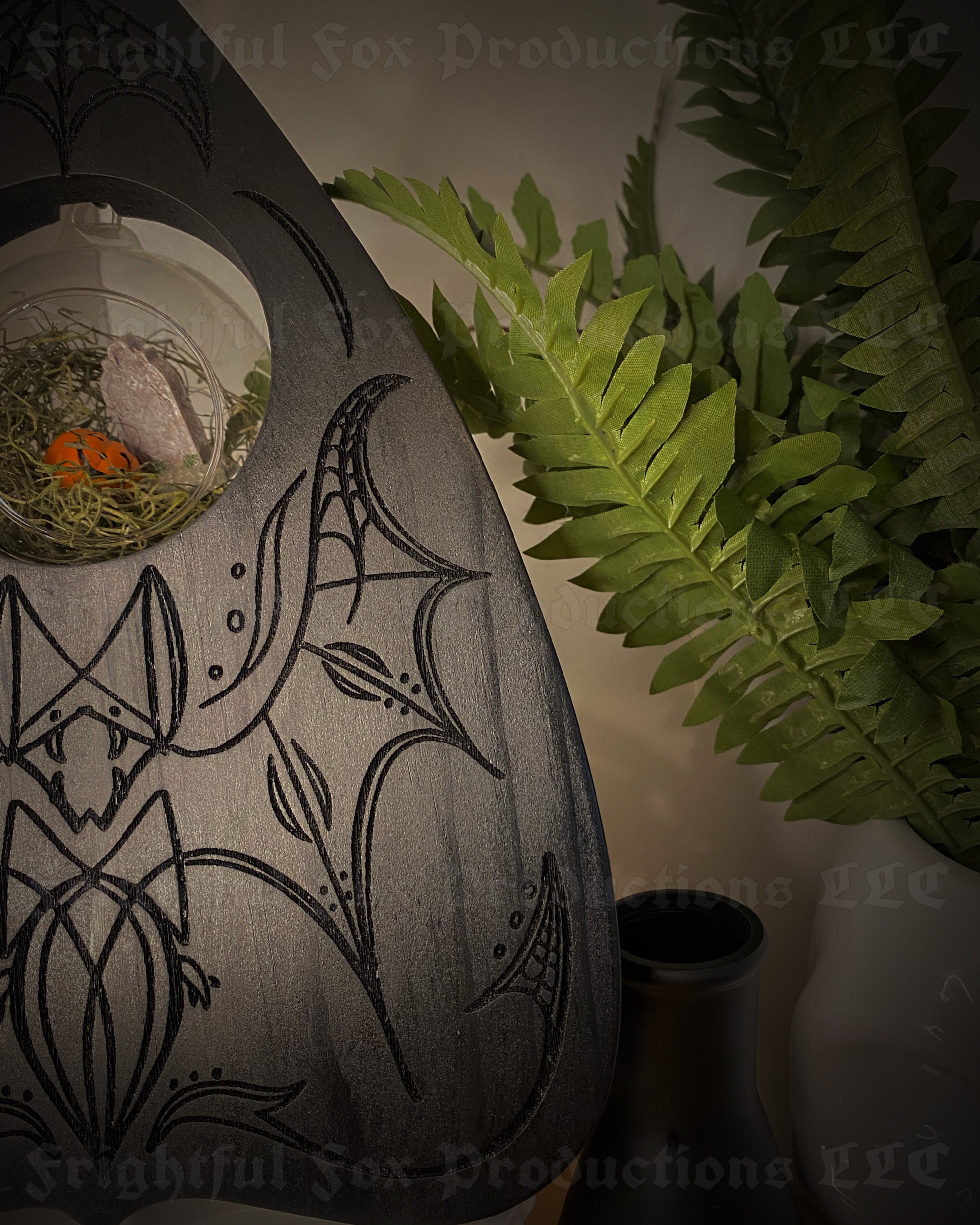 (Made To Order) Black Stained Plant-chette | Frightful Fox Productions LLC