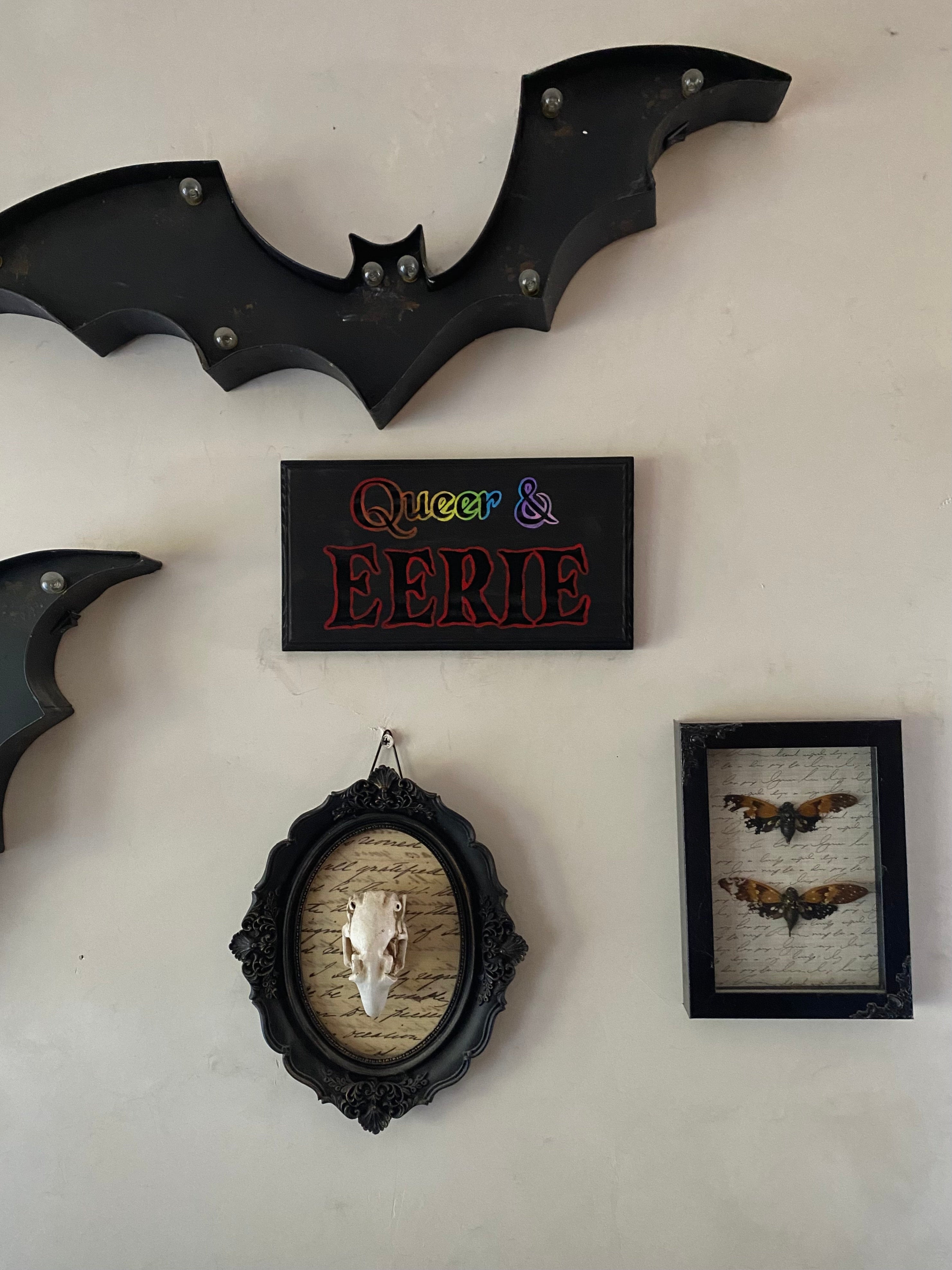 Pride Queer & Eerie Sign | Frightful Fox Productions LLC