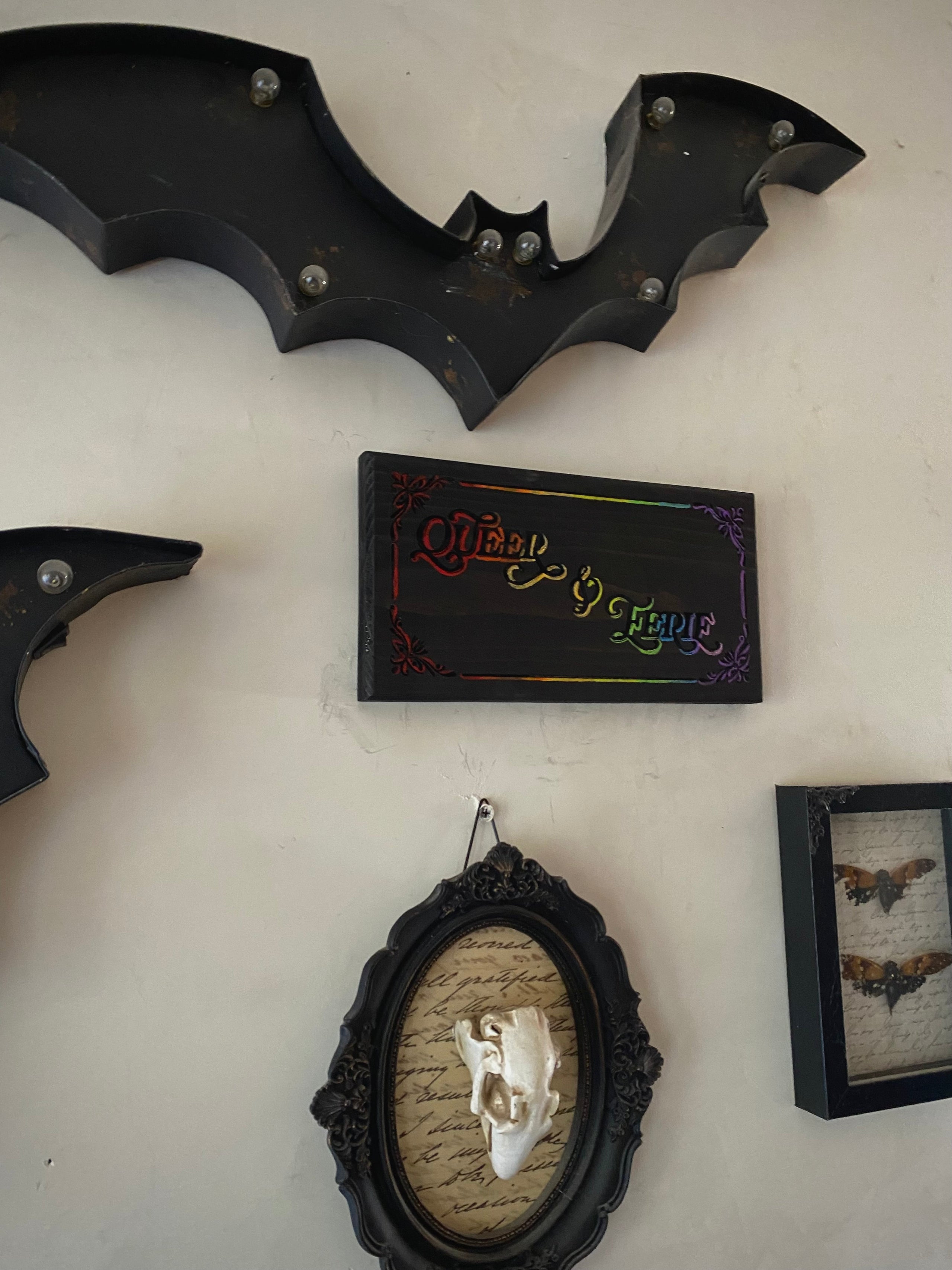 Pride Baroque Queer & Eerie Sign | Frightful Fox Productions LLC