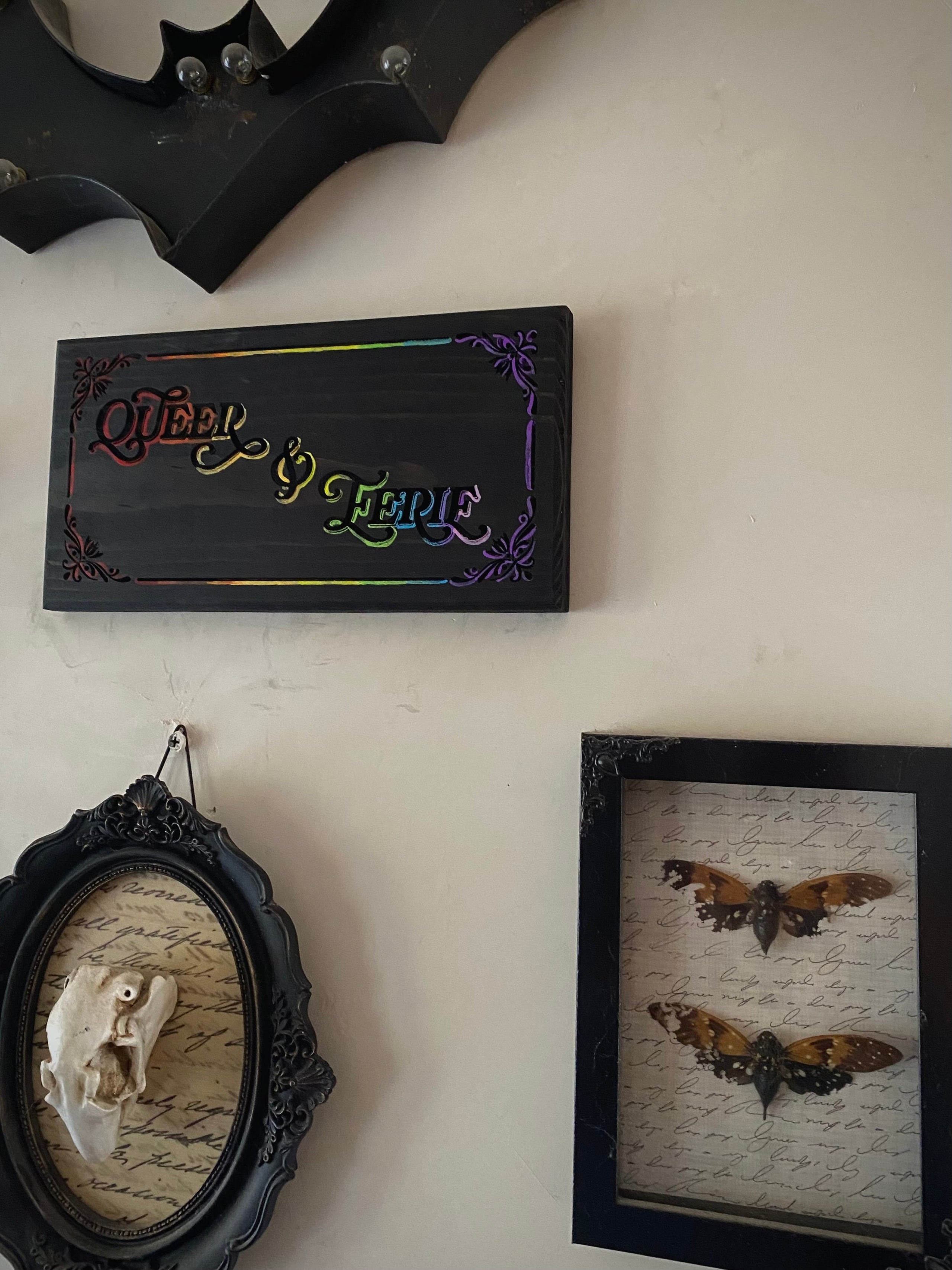 Pride Baroque Queer & Eerie Sign | Frightful Fox Productions LLC